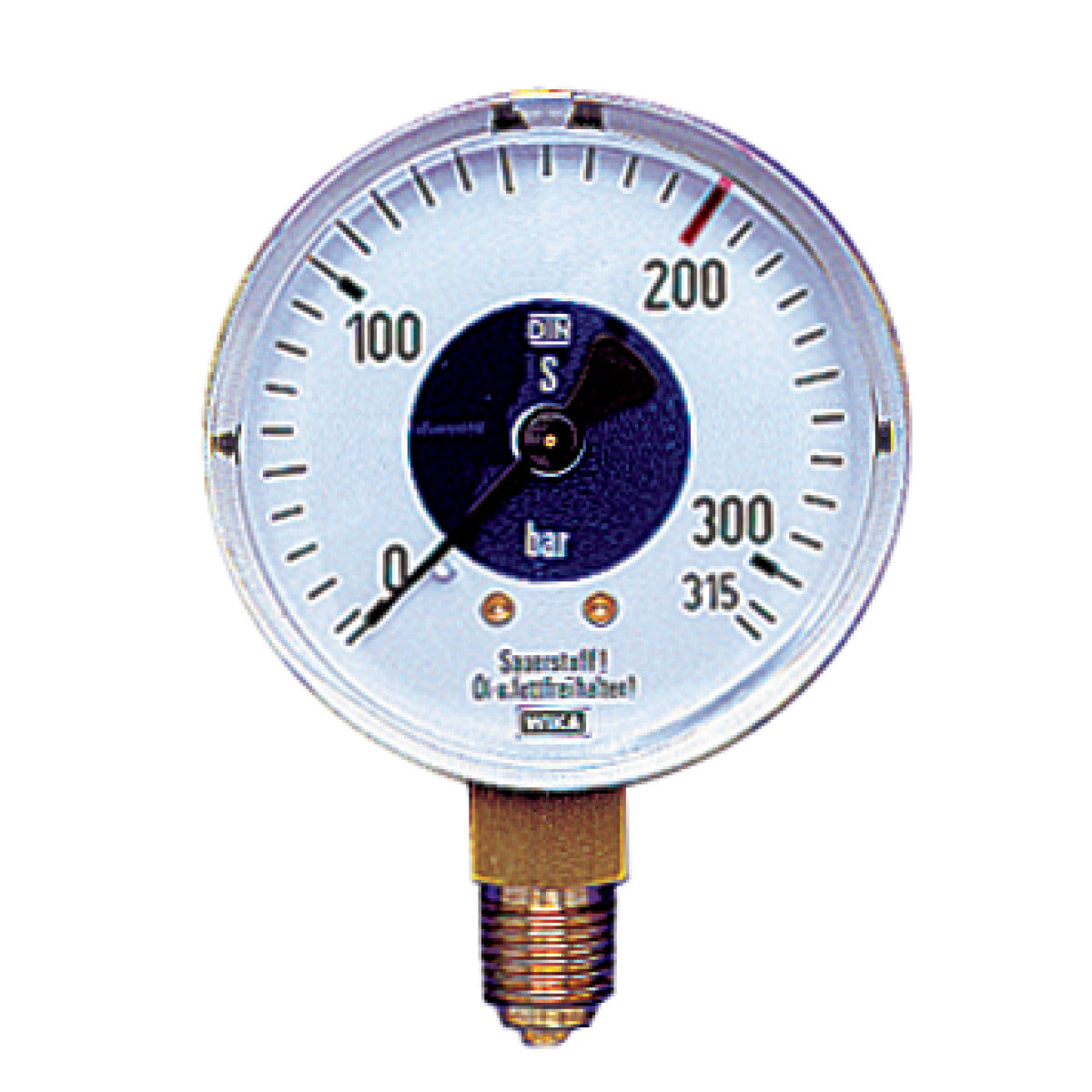 Manometer Sauerstoff G1/4" 16 bar Ø 63 mm 1700032 | Kagerer – KAGERER